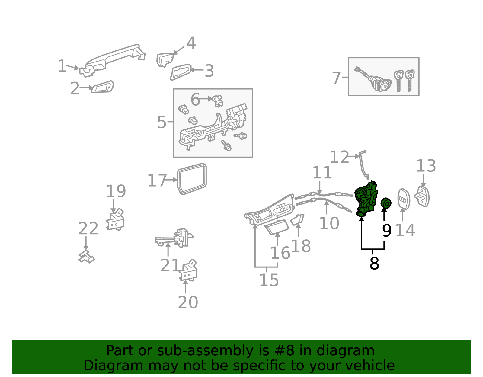 Door Latch - Secure OEM Closure Every Time 69030-0C050 | AutoNation Parts