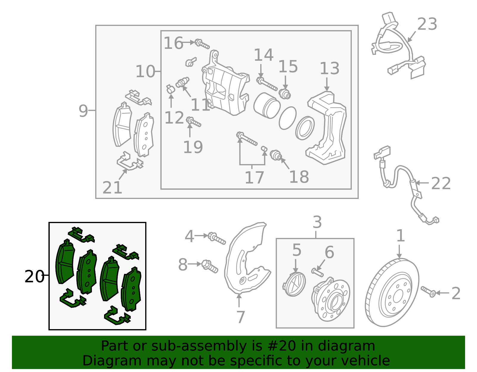 2019-2023 Genesis G70 Brake Pads Front 58101-J5A00 | OEM Parts Online