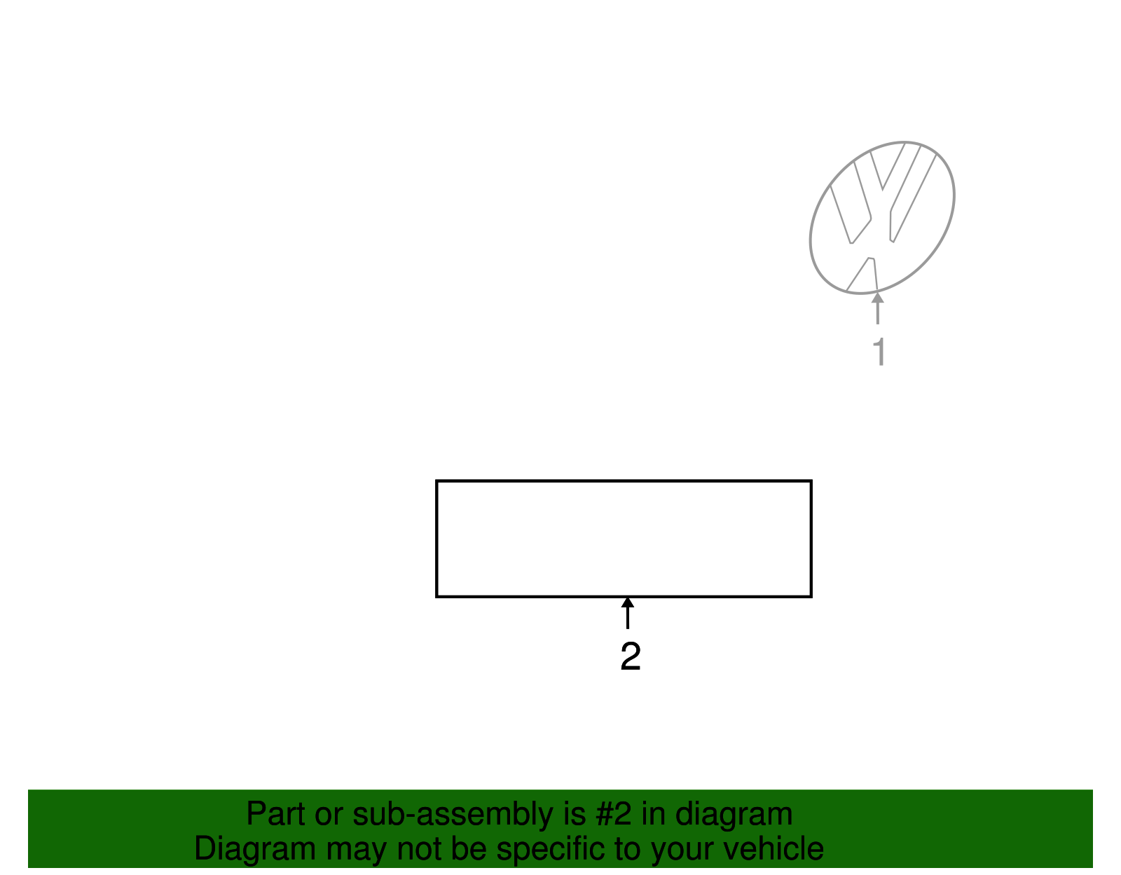 2006-2011 Volkswagen Emblem 3C9-853-630-B-ULM | VW Direct Auto Parts