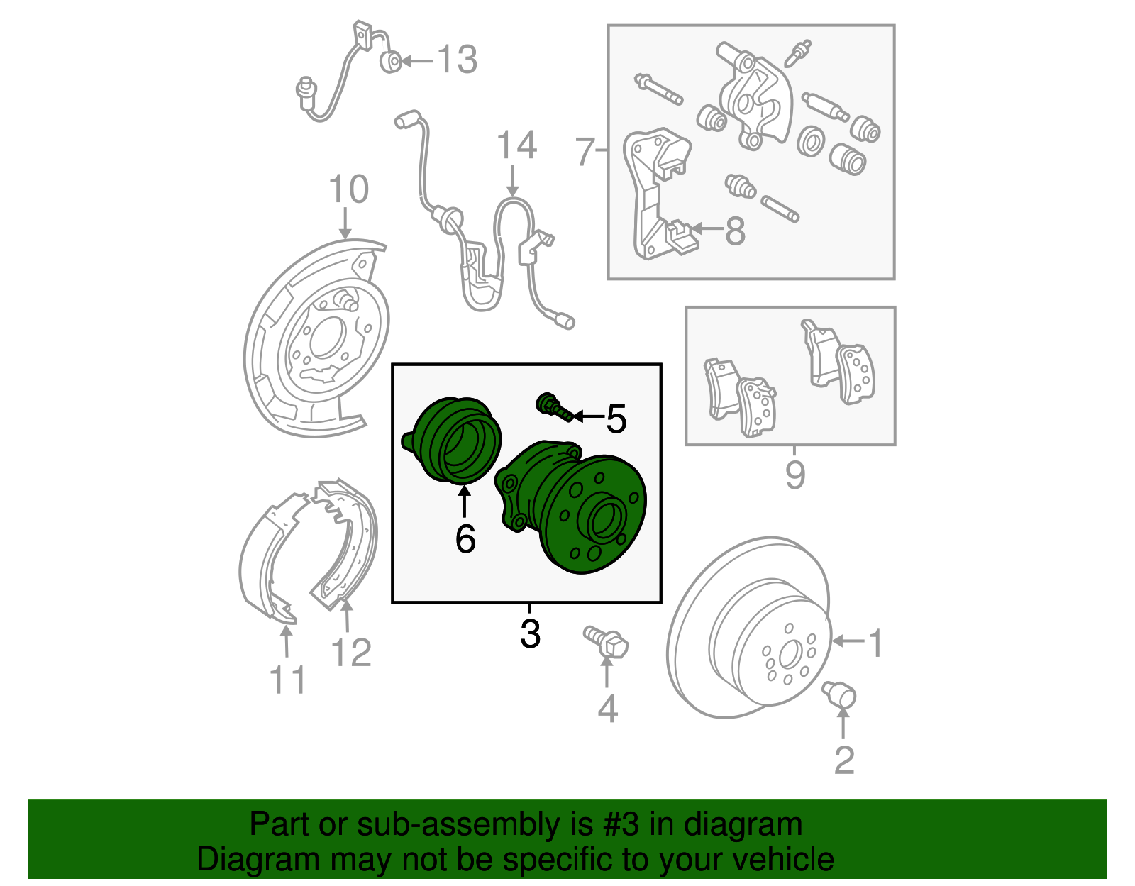 42460-48011 - Hub & Bearing - 2001-2012 Toyota | Nucar Toyota Parts