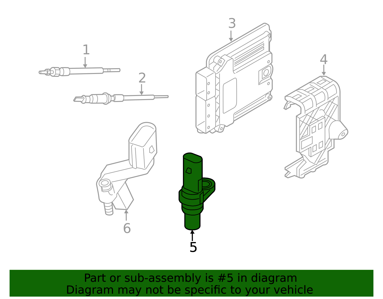 Camshaft Sensor 05E-907-601-D | VW Direct Auto Parts