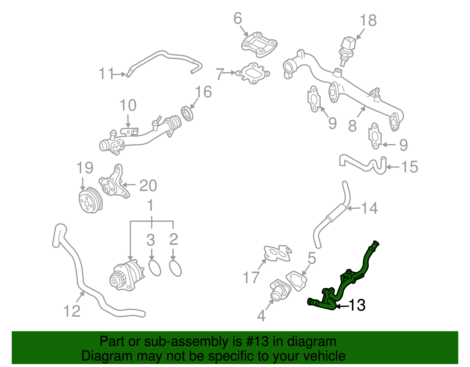 21022-AQ00A - Water Pipe 2003-2008 Infiniti | Infiniti of Orland Park