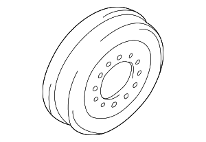 1984-2004 Toyota Brake Drum 42431-35151 | Toyota Parts Center
