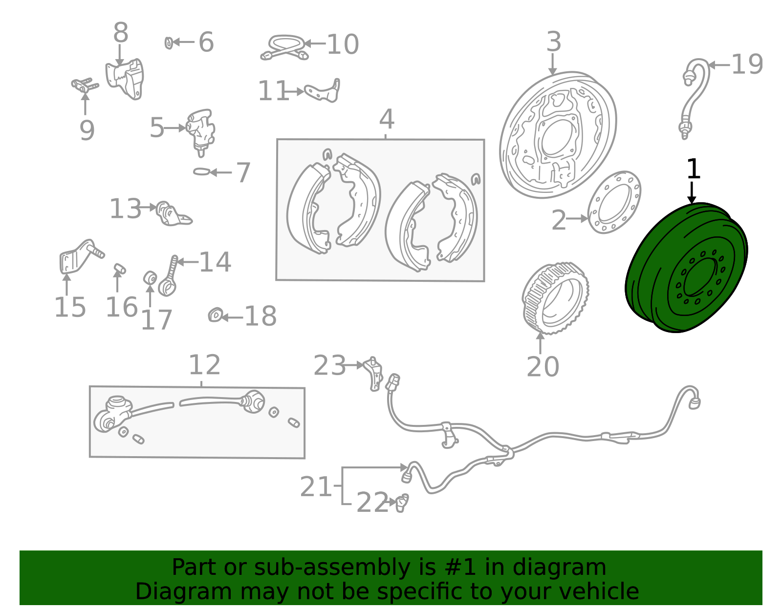 1984-2004 Toyota Brake Drum 42431-35151 | MotorMotor