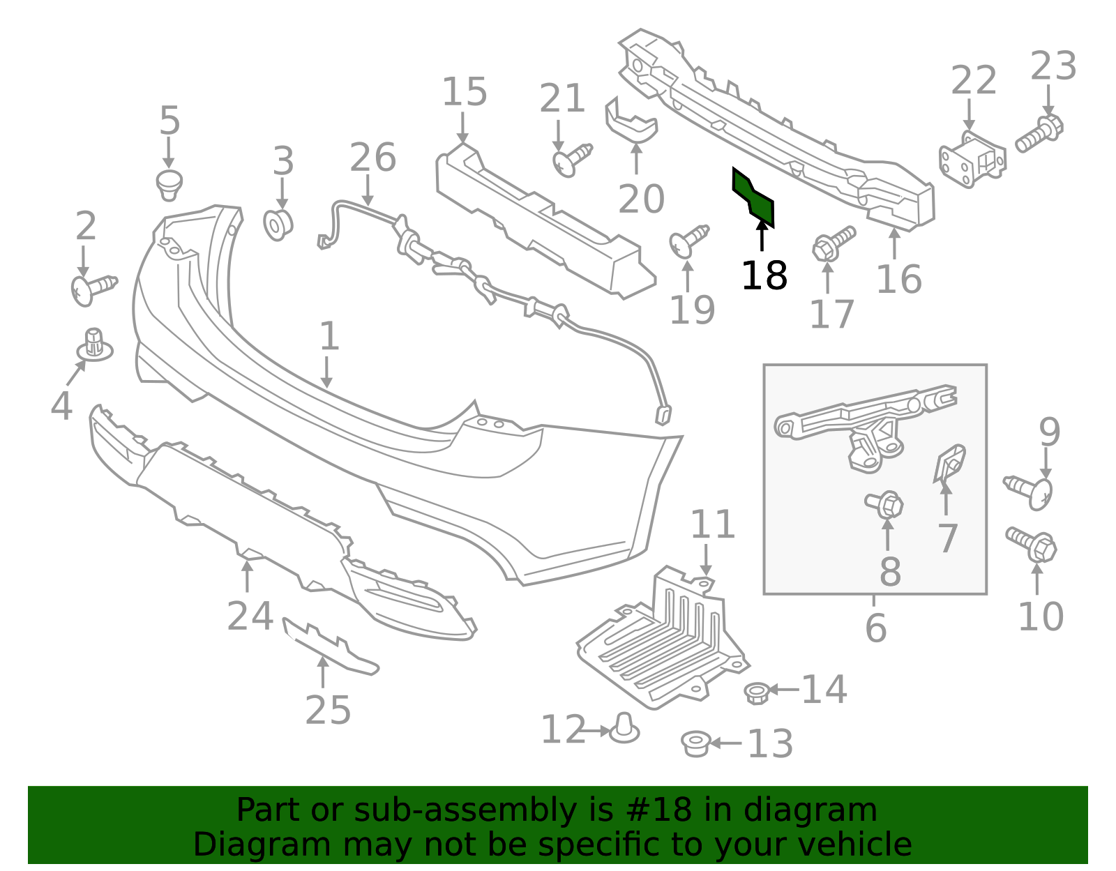 86633-H9000 - Upper Bracket 2018-2020 Kia Rio | Kia.Parts Store