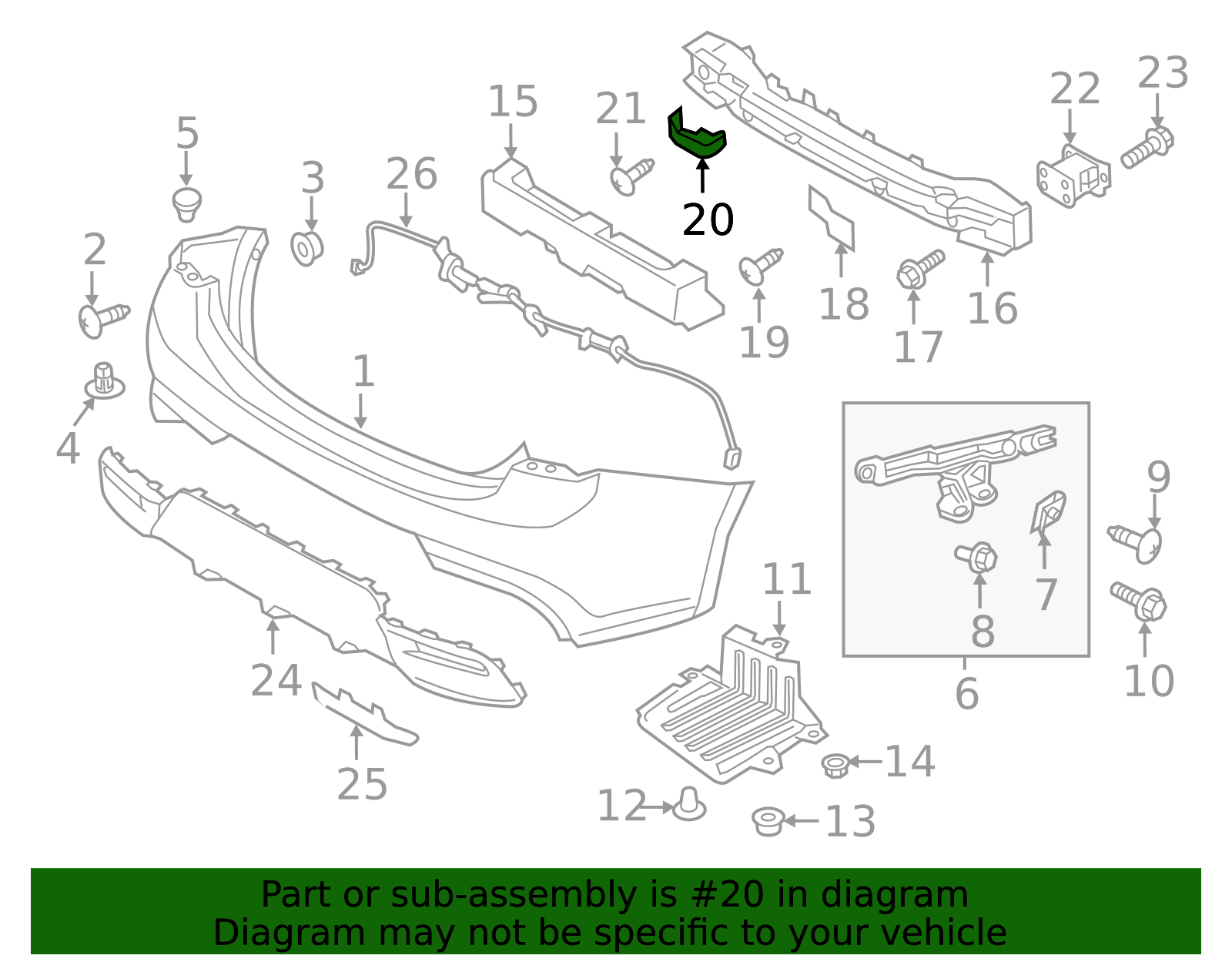 86635-H9210 - Inner Bracket 2018-2020 Kia Rio | Kia.Parts Store