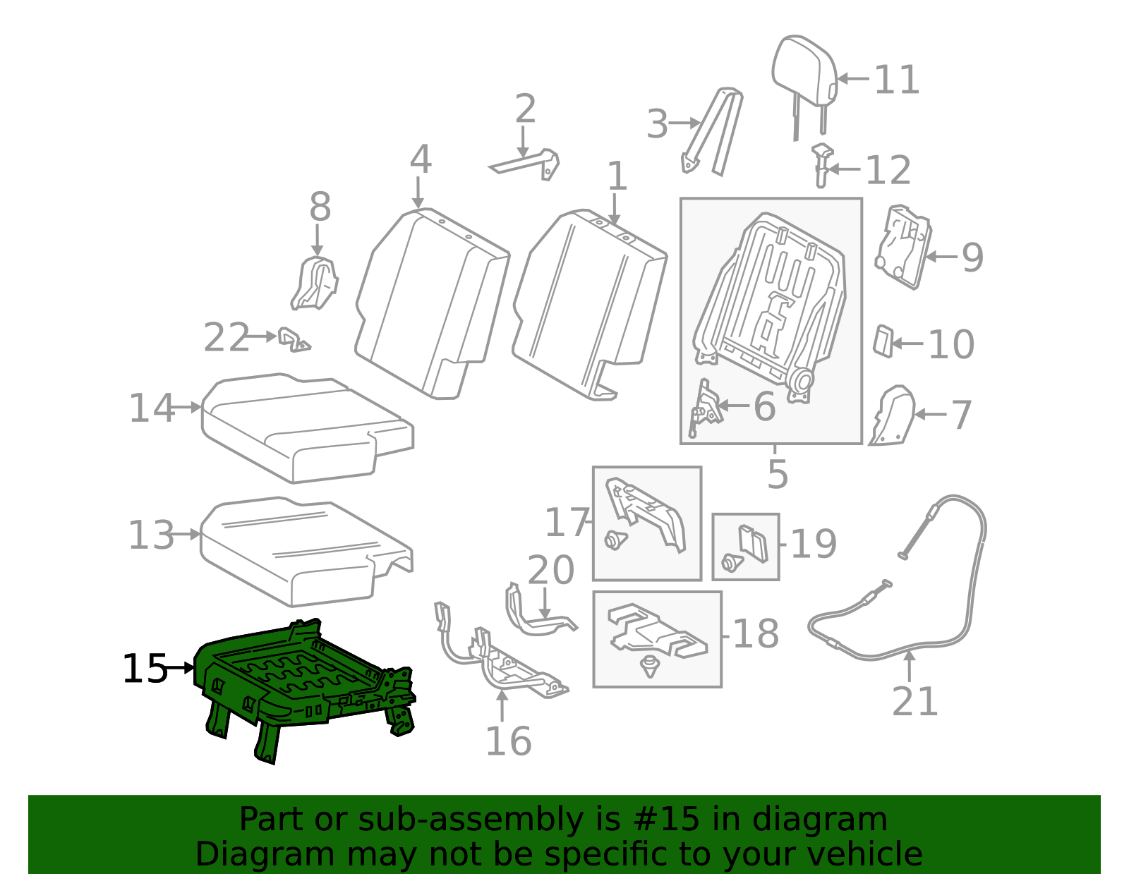 79201-08070 - Cushion Frame 2011-2013 Toyota Sienna | Norm Reeves ...