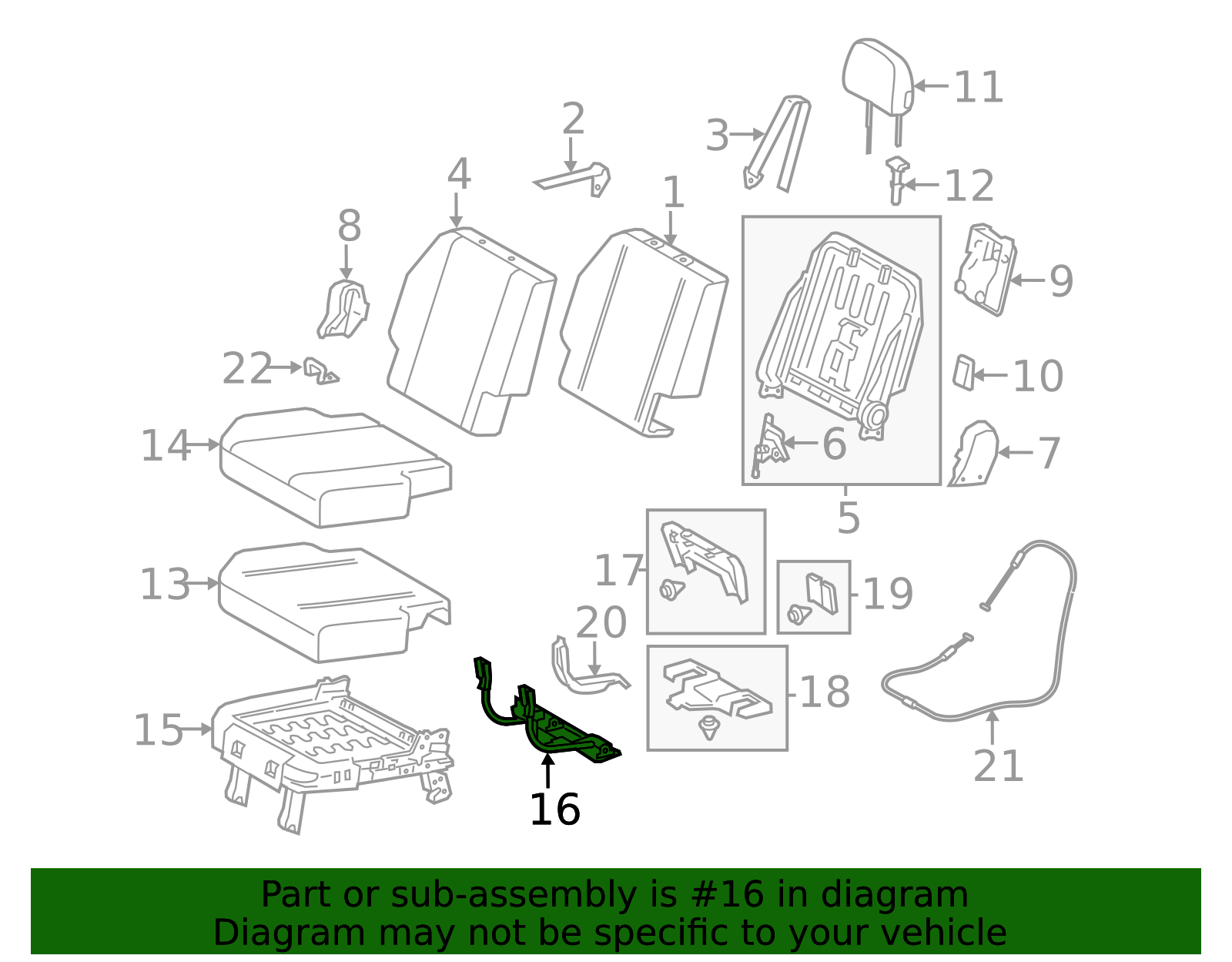 79030-08040 - High-Quality Seat Frame Bracket for 2011-2020 Toyota ...