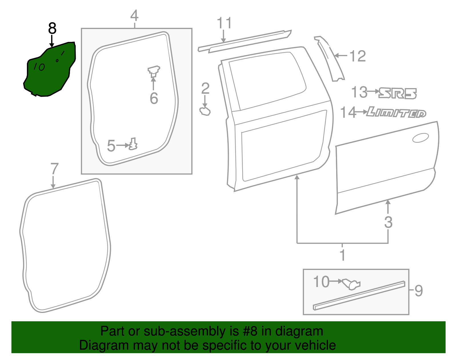 2007-2021 Toyota Tundra Water Deflector 67842-0C080 | Toyota Parts Center