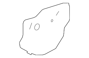 2007-2021 Toyota Tundra Water Deflector 67842-0C080 | Toyota Parts Center
