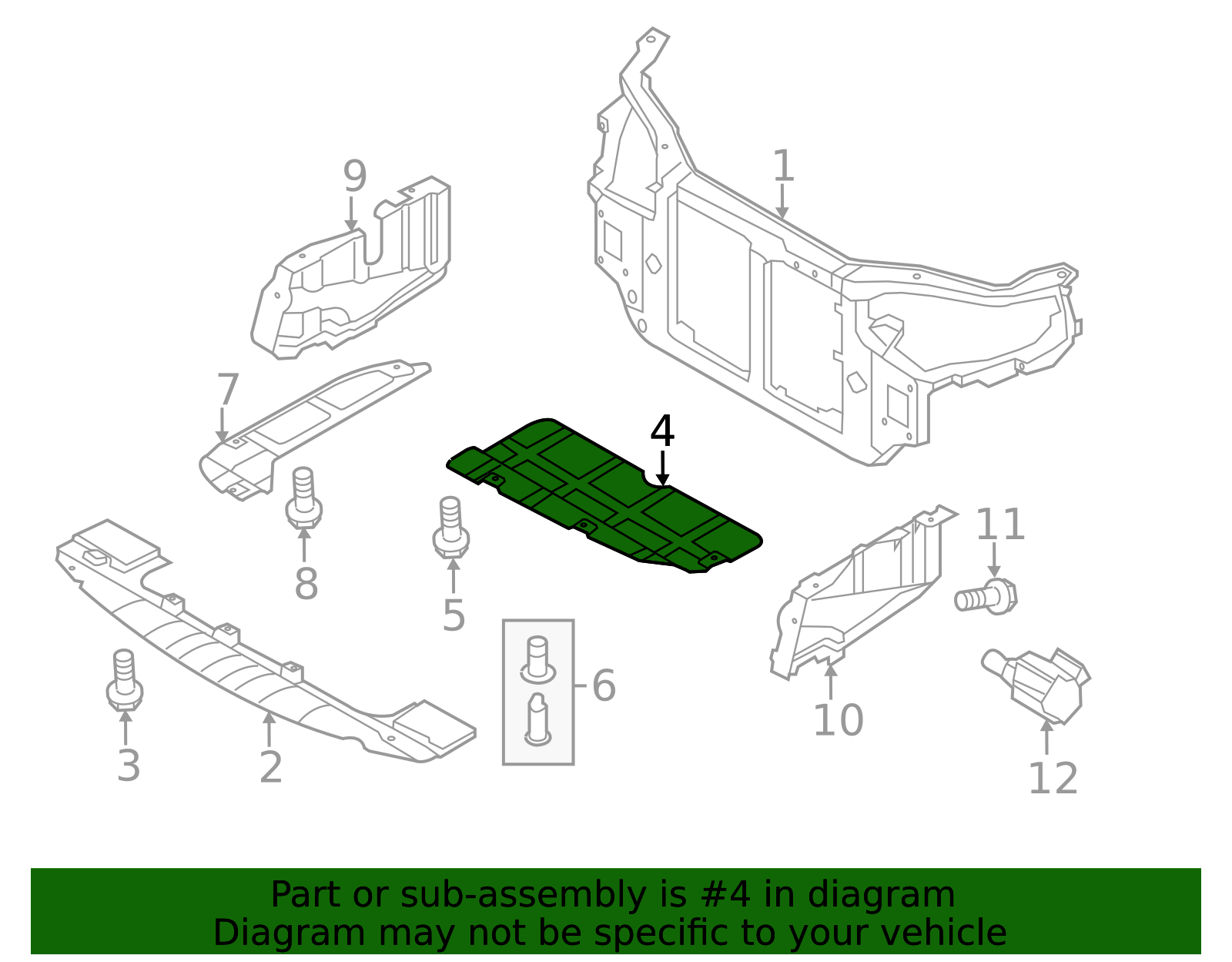 2010-2013 Kia Lower Shield 29110-2H000 | TascaParts.com