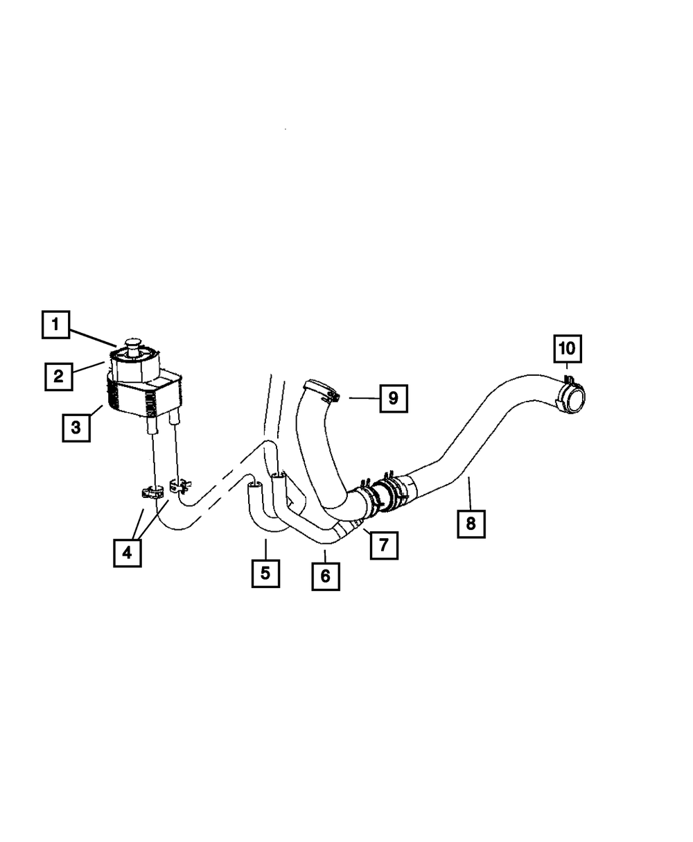 Engine Oil Cooler Supply Hose for 2021-2023 Dodge Charger | OEM Mopar ...