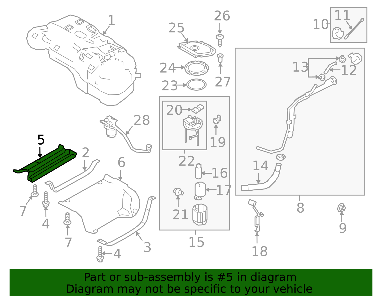 31220-D3050 - Fuel Tank Shield 2017-2022 Kia Sportage | Kia.Parts Store