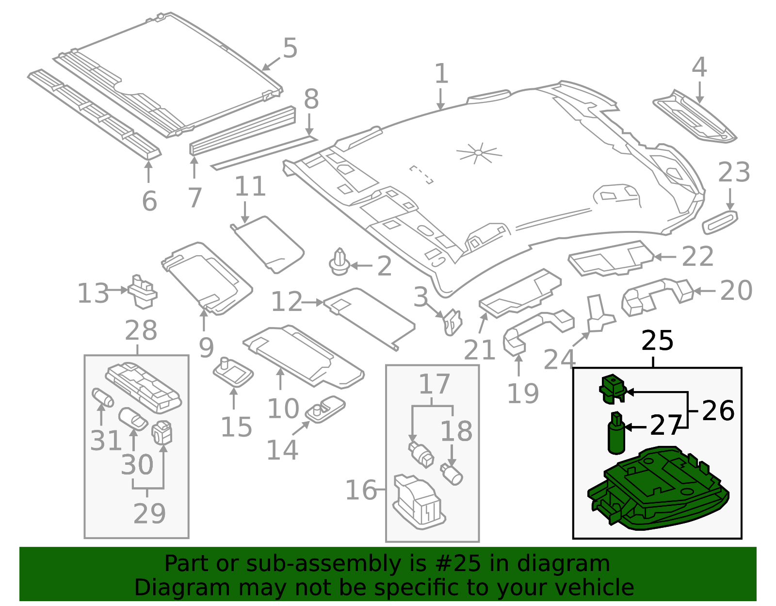 Reading Light - OEM Interior Illumination | AutoNation Parts
