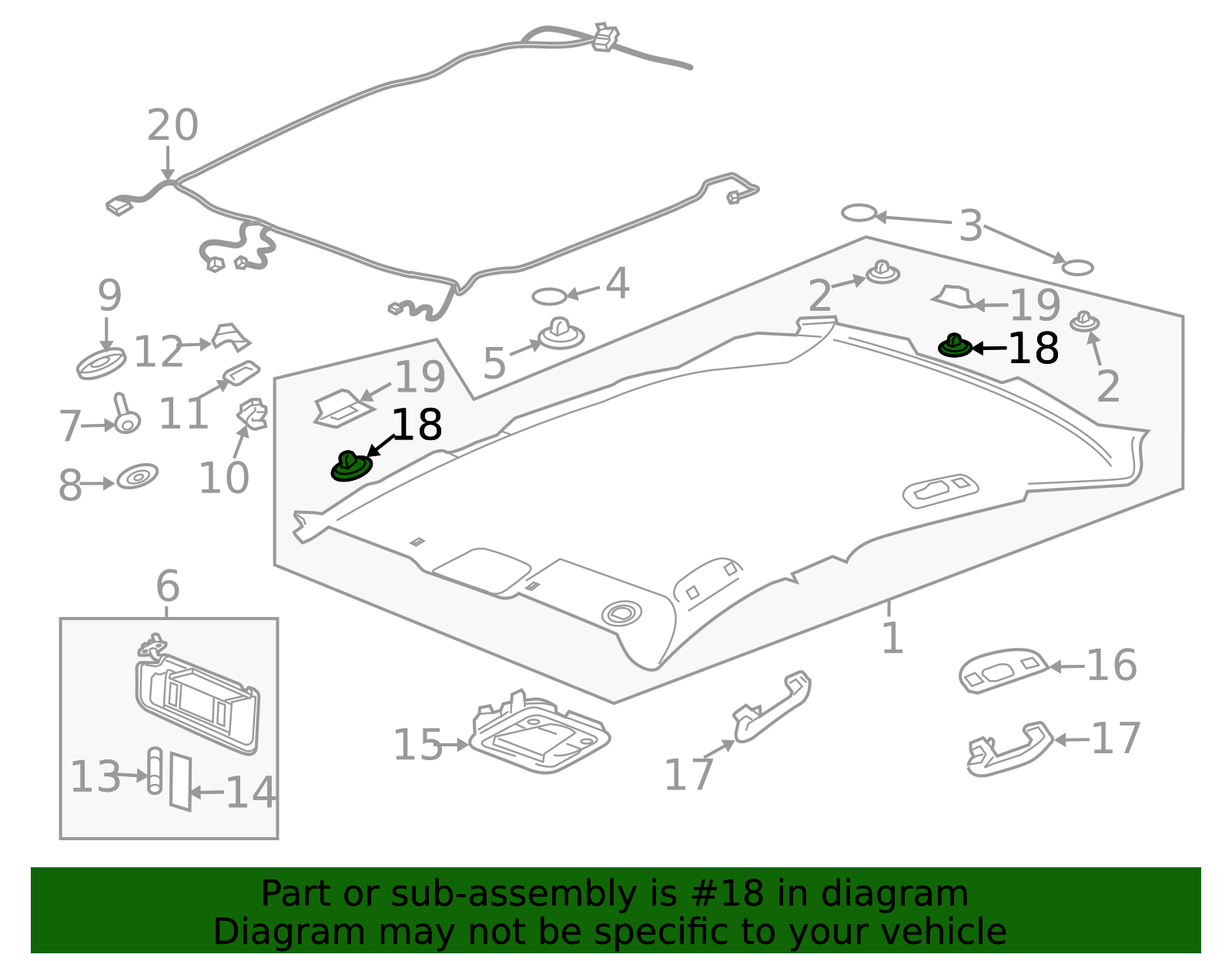 2017-2021 Buick Shale Active Noise Cancellation Microphone Grille ...