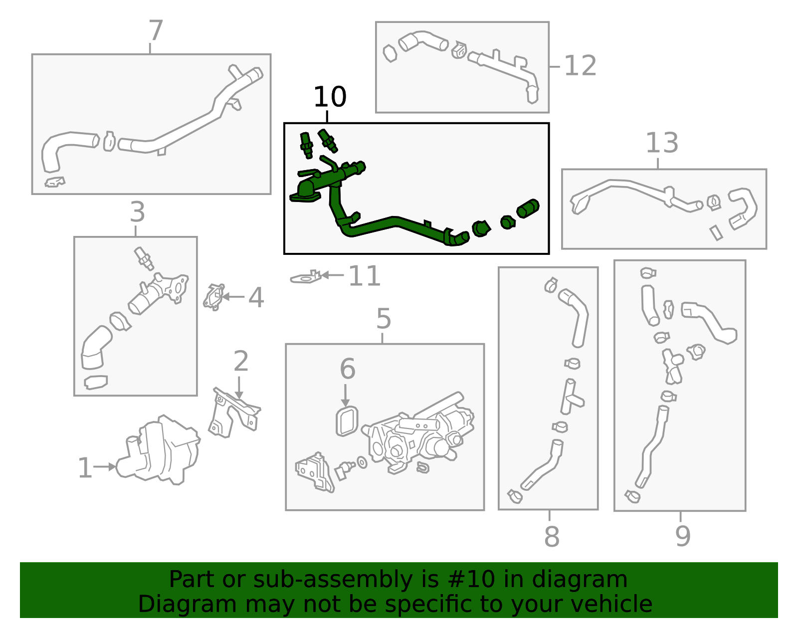 55497416 - 2020-2024 Cadillac CT4 - Engine Coolant Heater Exhaust Pipe | Partners Chevy