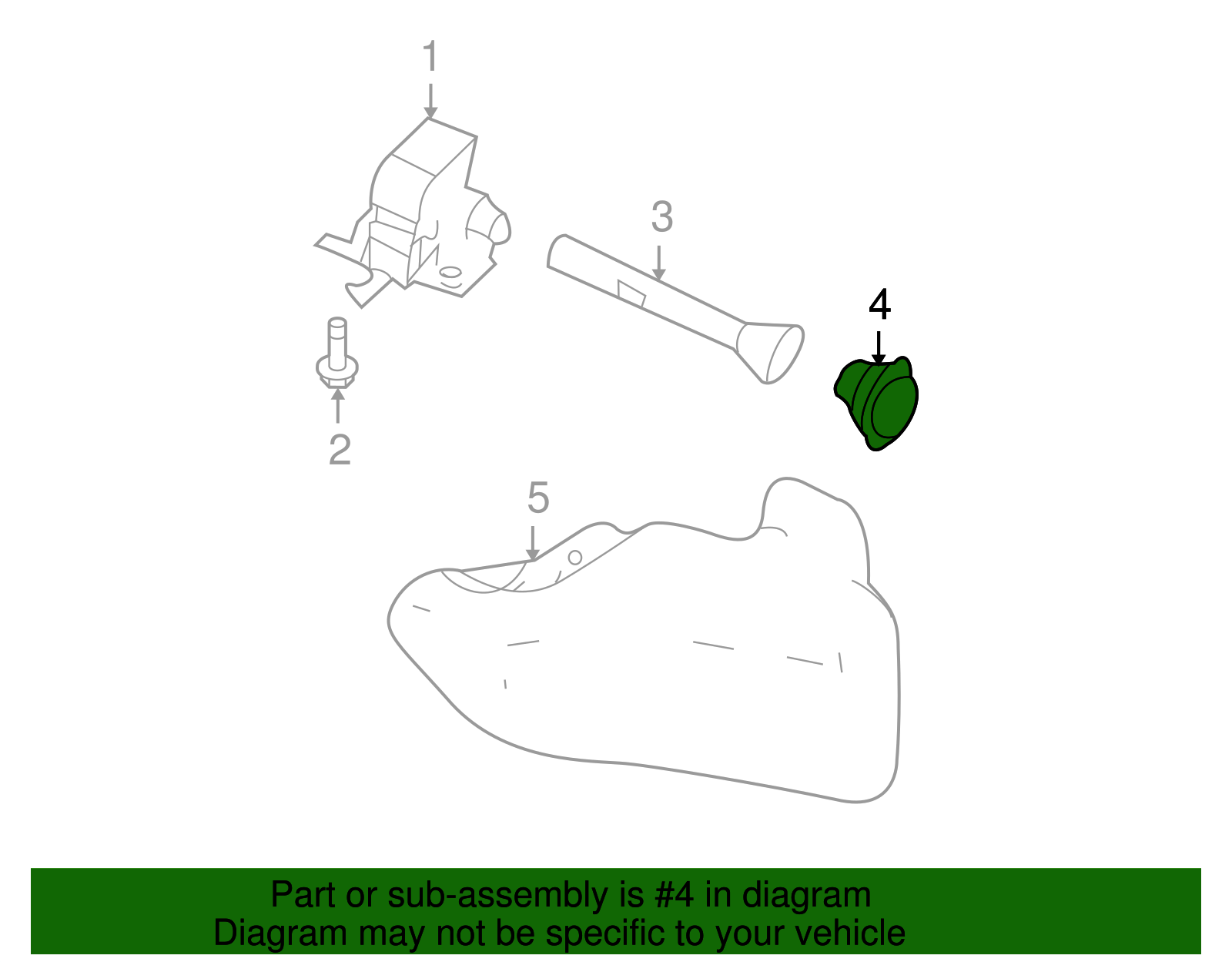 Genuine OEM Ford Part - Lock Assembly 4L3Z-1543262-BC | Genuine OEM ...