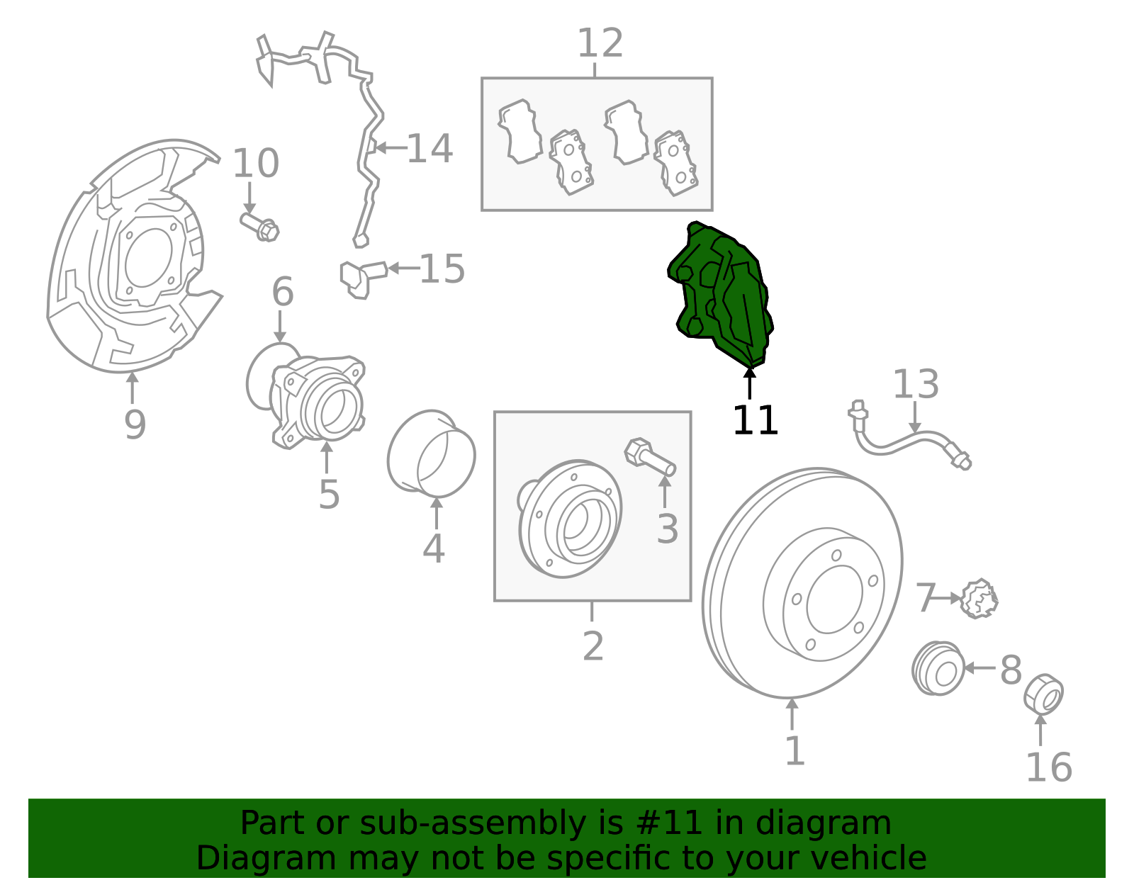 Genuine Official Toyota Disc Brake Caliper (Right, Front) part# 47730 ...