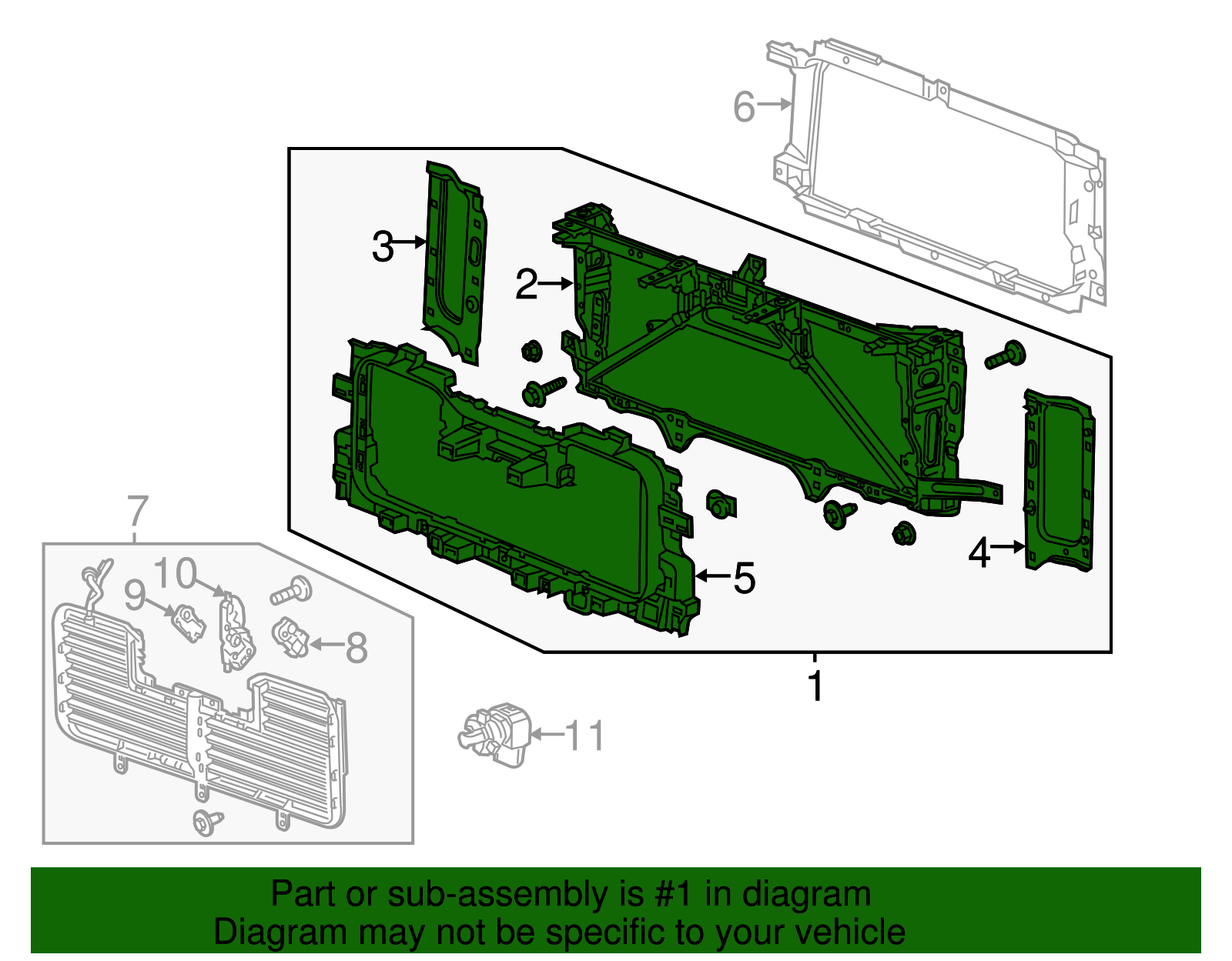 2016-2019 Chevrolet Panel Assembly 85632903 GM | GMPartsDirect.com
