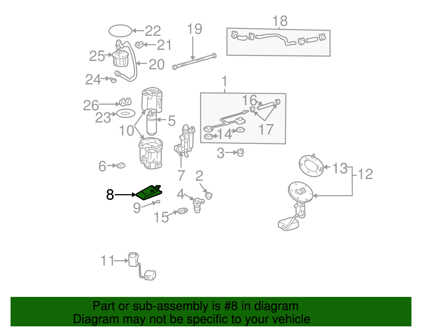Toyota Parts Filter, Fuel Pump 23217-46090 | Toyota Parts|Toyota Online ...