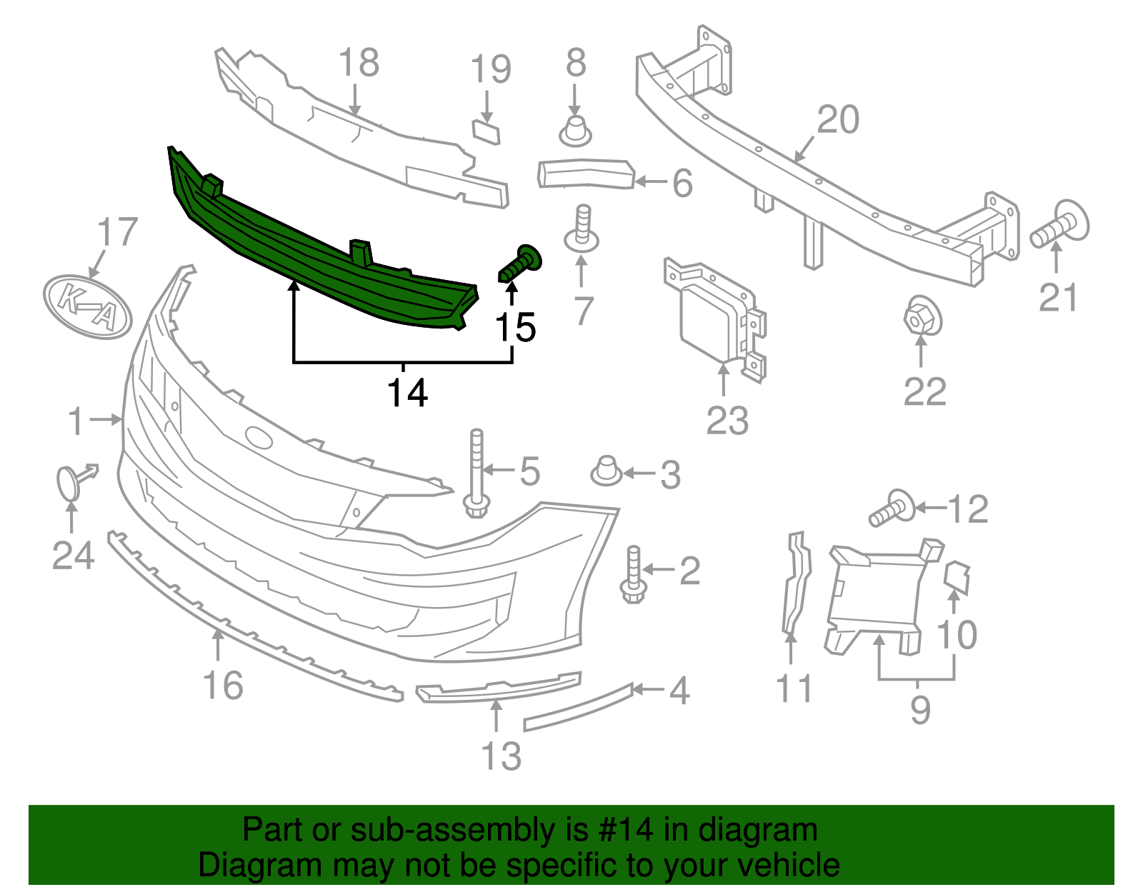 2016-2018 Kia Optima Trim Molding - Driver's Side (LH) 86563-D5000 ...