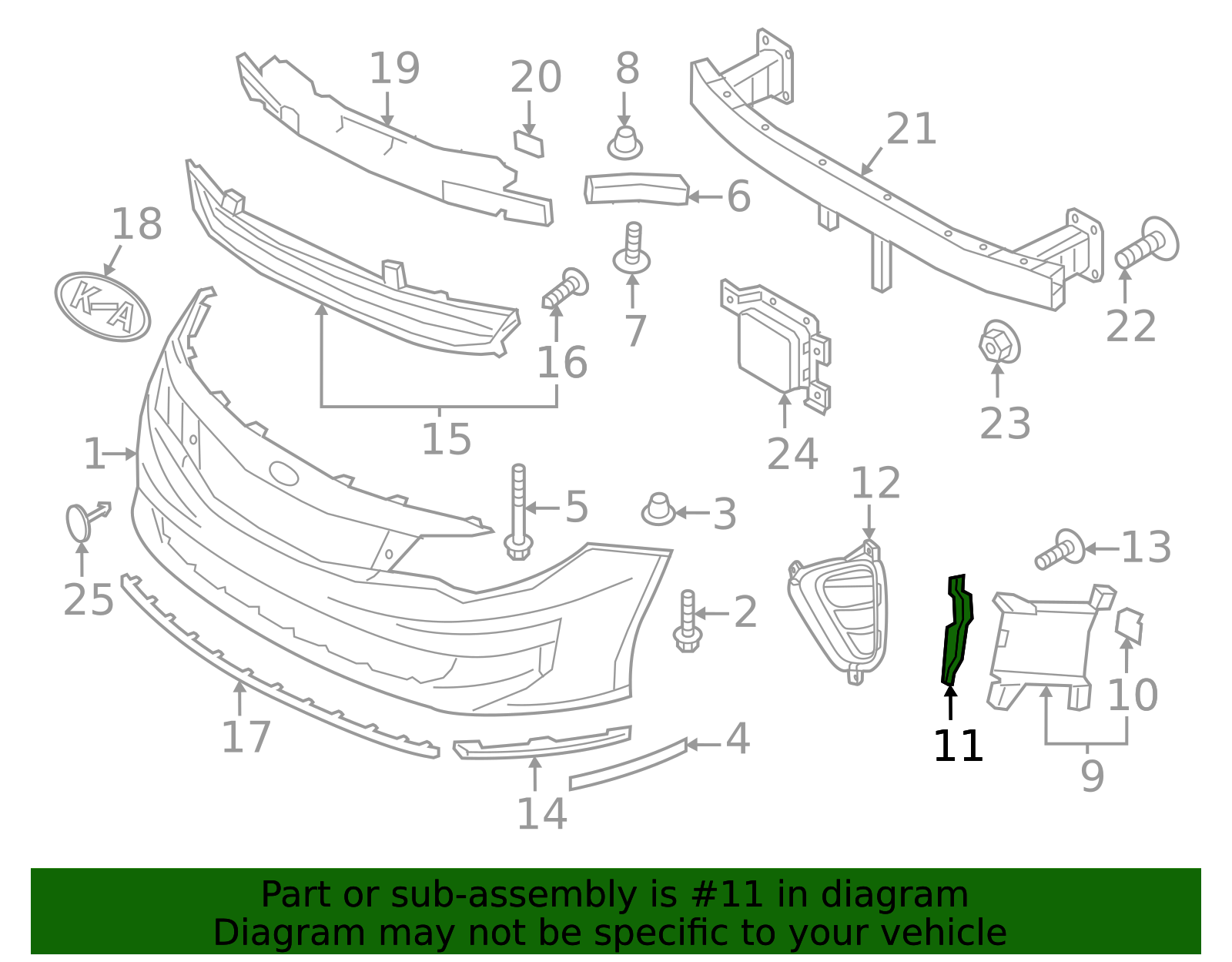 2016-2018 Kia Optima Trim Plate - Passenger Side (RH) 86568-D5000 ...