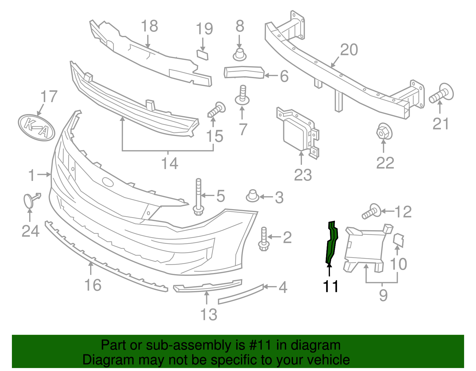 86568-D4000 - Trim Bezel 2016-2018 Kia Optima | Kia.Parts Store