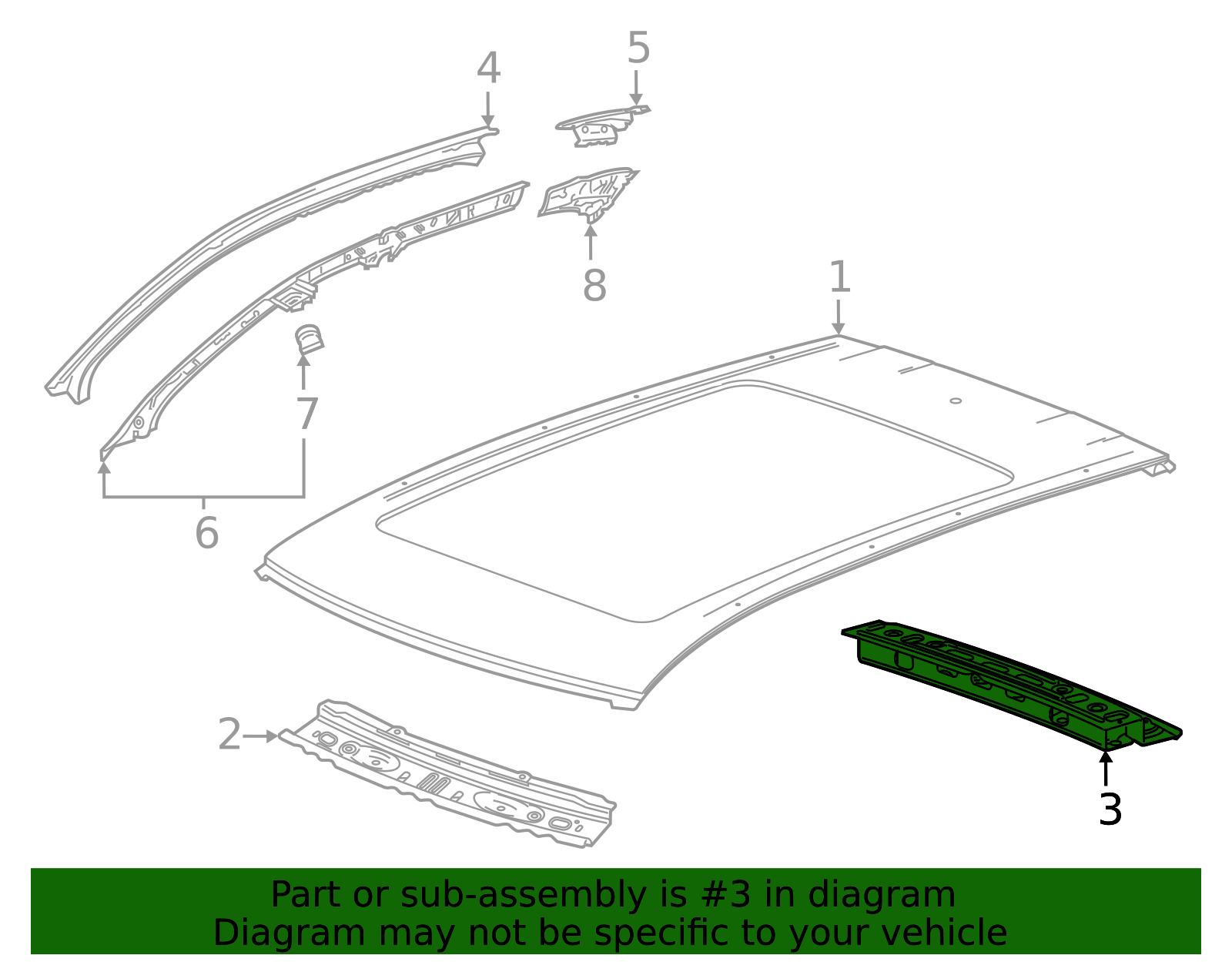 2023-2025 Cadillac XT4 Rear Header 42799910 | Capital Chevy Parts