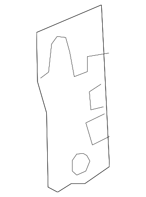 2016-2019 Chevrolet Cruze Driver Side Front Engine Compartment Rail ...