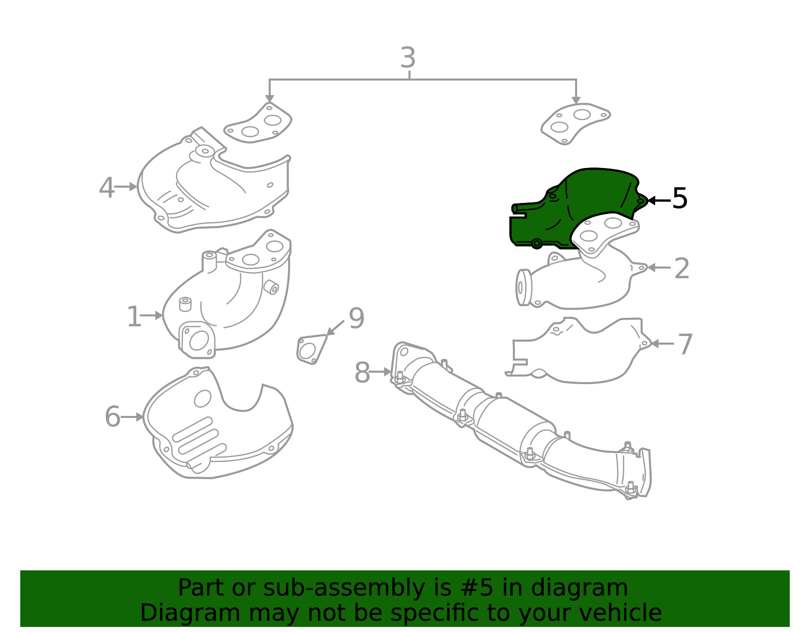 2002-2021 Subaru Exhaust Manifold Heat Shield 14090AA000 | Buy Subaru Parts