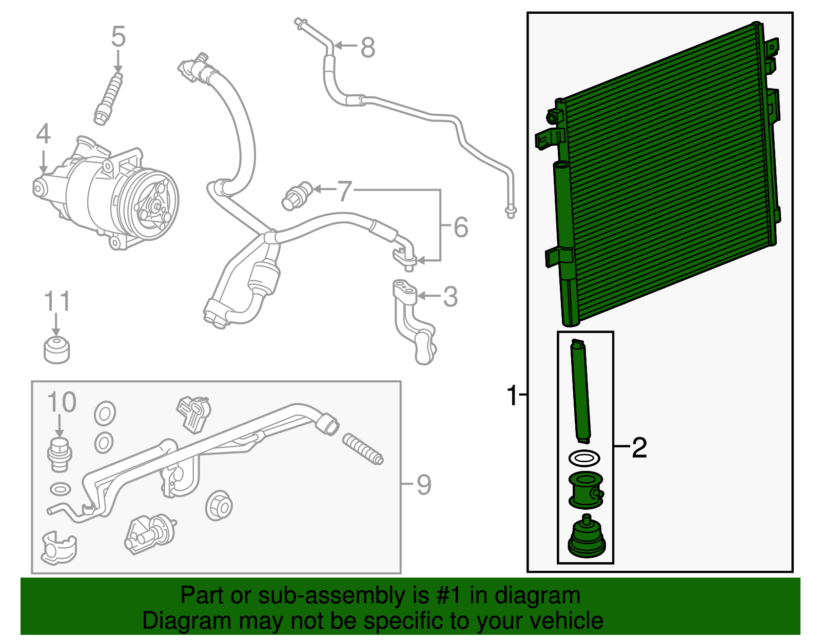2015-2022 GM Air Conditioning Condenser 84671871 | Capital Chevy Parts
