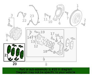 2020-2025 Hyundai Palisade Brake Pads Front 58101-S8A00 | OEM Parts Online