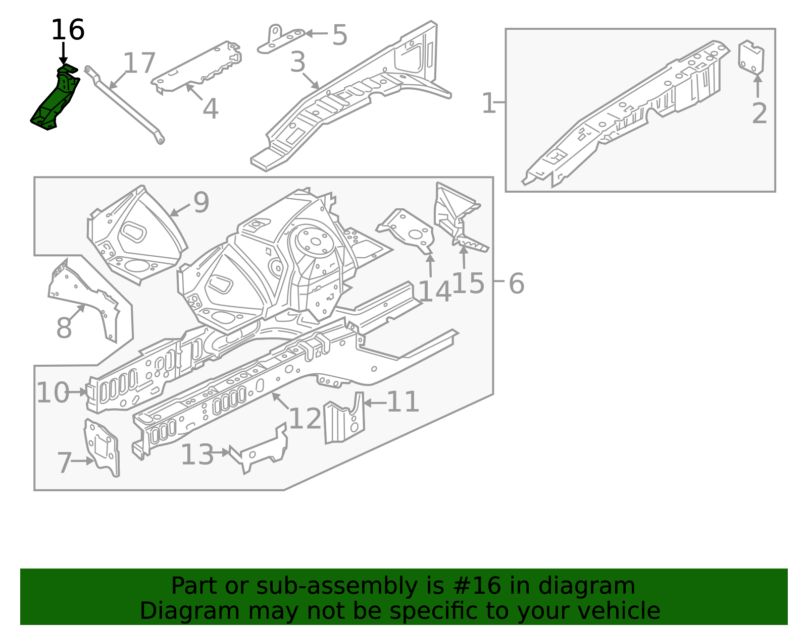 C2Z22219 - High-Quality Fender Bracket for 2012-2015 Jaguar ...