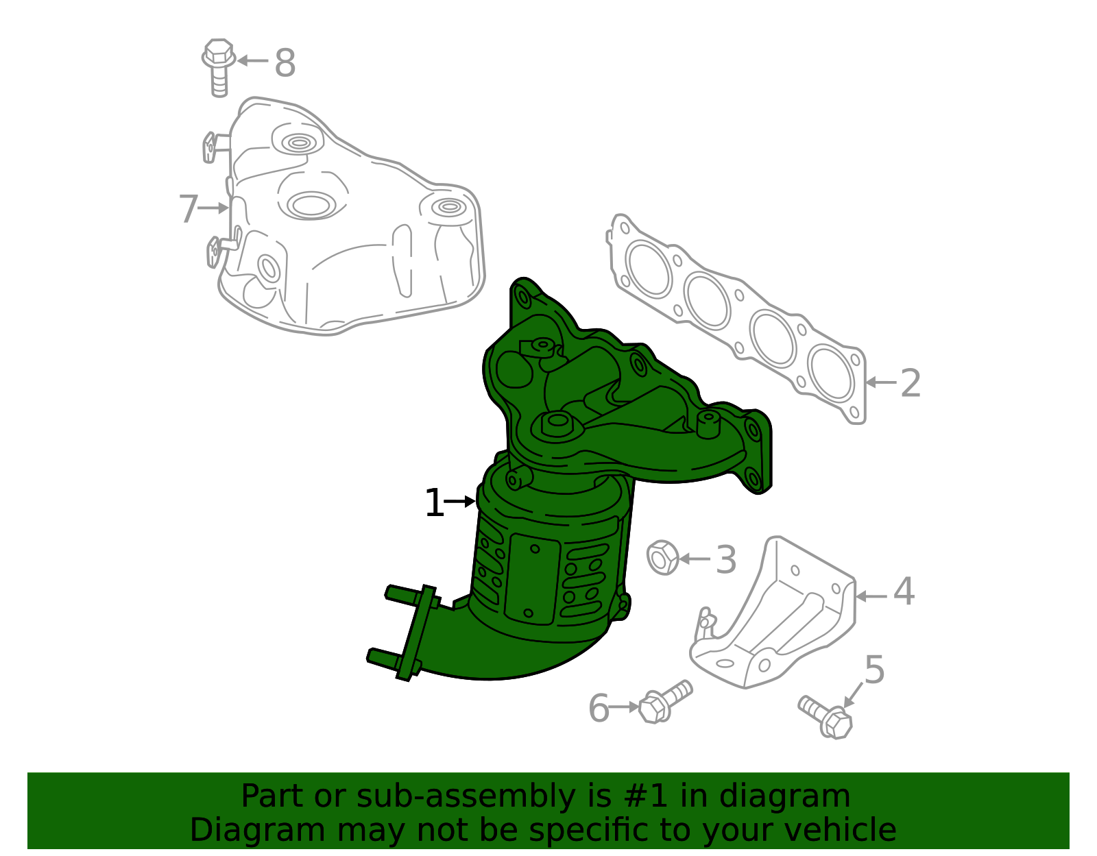 2016-2022 Kia Sportage | Catalytic Converter With Integrated Exhaust ...