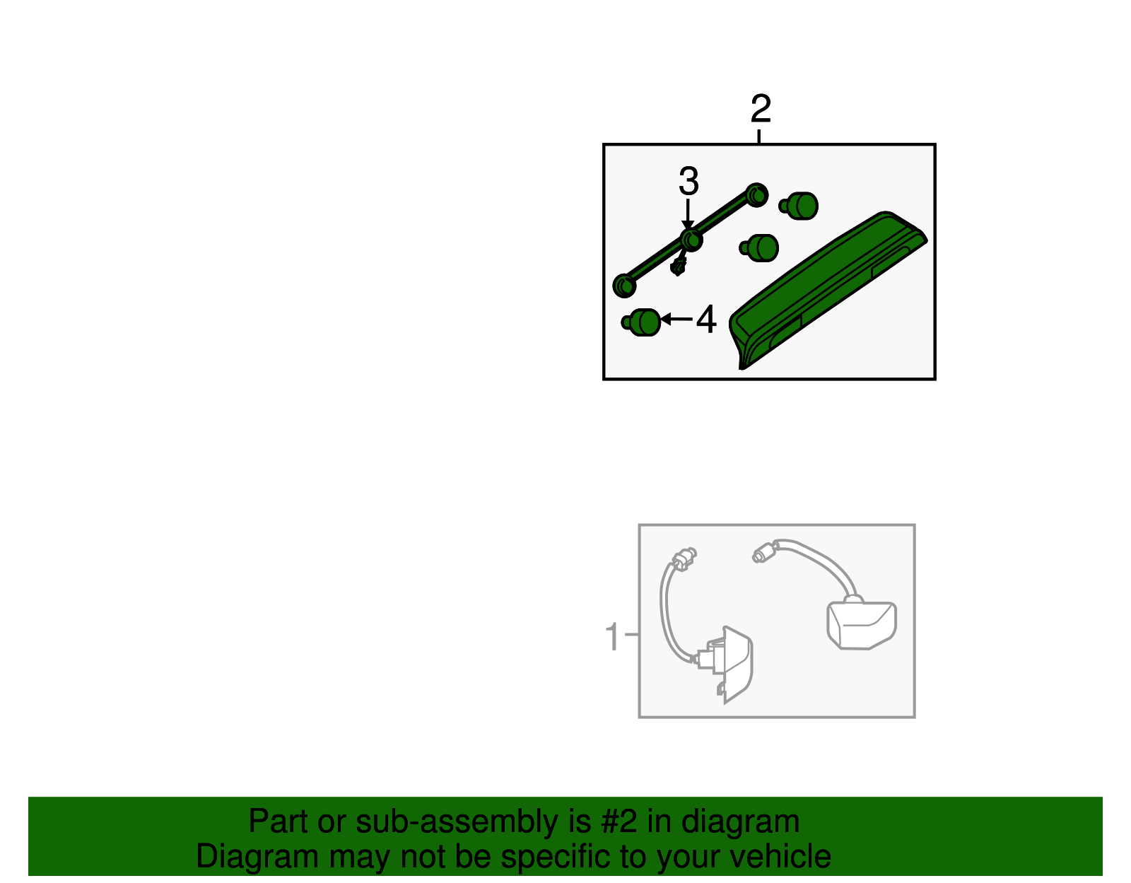 2020-2025 Nissan Frontier High Mount Lamp 26590-EA80A | OEM Parts Online