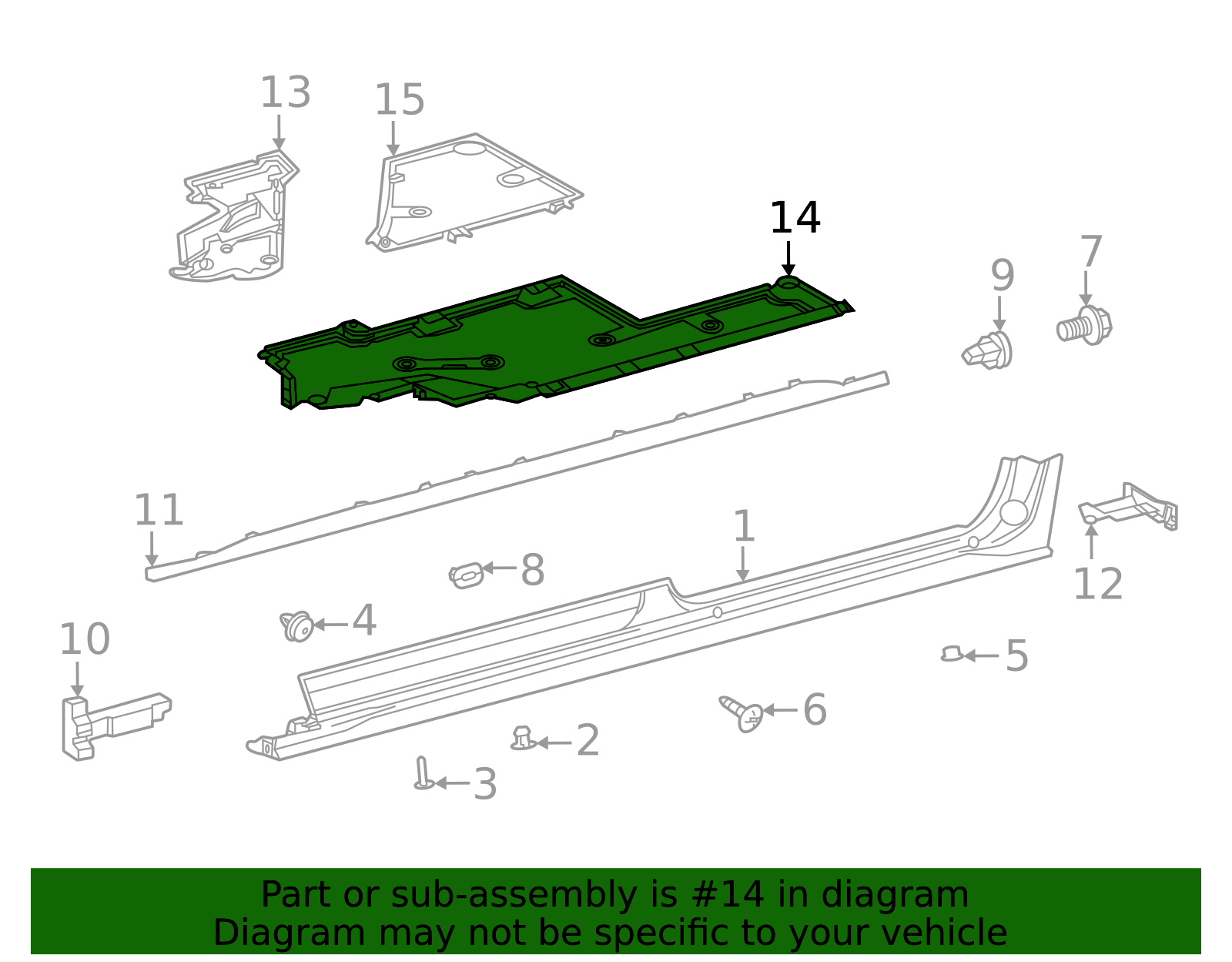 2021-2025 Toyota Sienna Under Cover 58166-08030 | OEM Parts Online