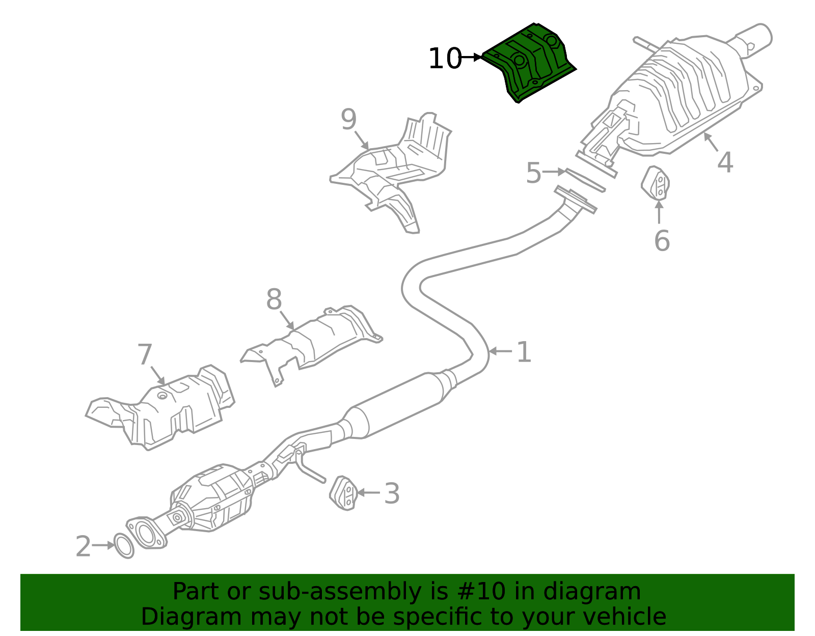 2016-2020 Toyota 2016-2020 Toyota - Heat Shield 58327-WB002 | Sparks Parts