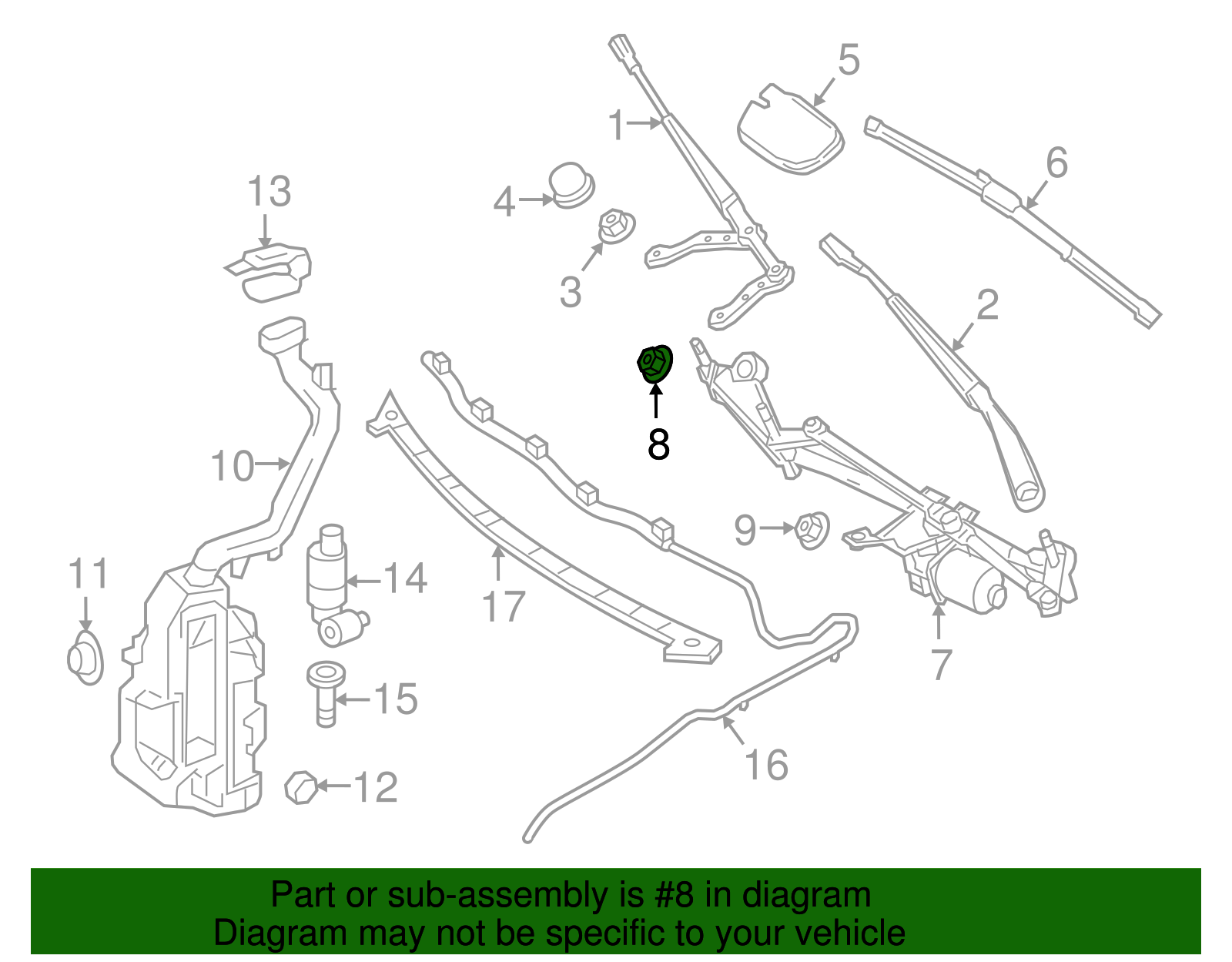 01211-HG00D - Motor & Linkage Nut 2017-2019 Infiniti QX30 | Infiniti of ...