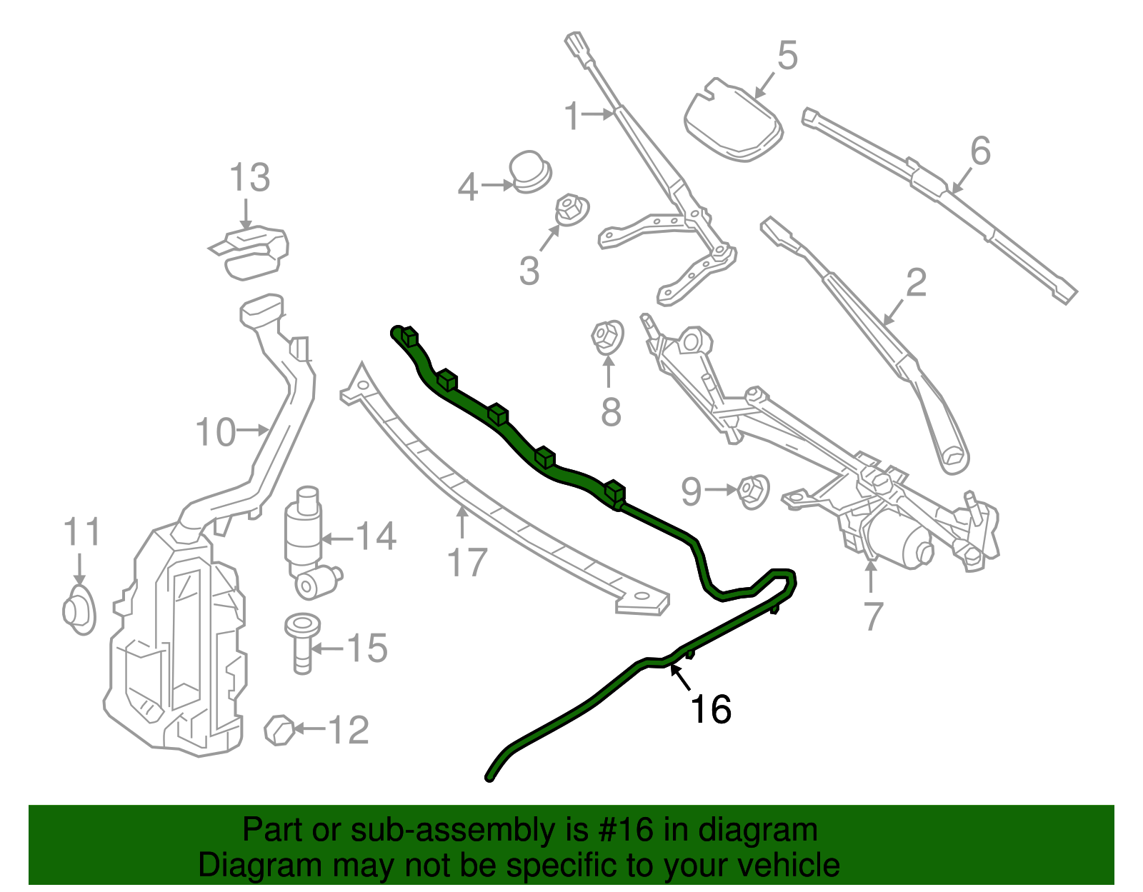 2017-2019 Infiniti QX30 Nozzle Assembly 28932-5DF1A | Faulkner Infiniti ...