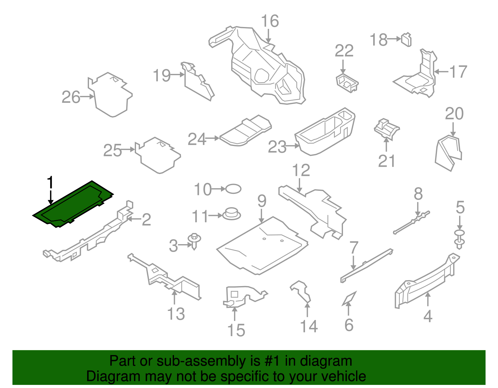 Genuine BMW 51-47-9-128-482 | Trunk Mat | FREE Shipping on Most Orders ...