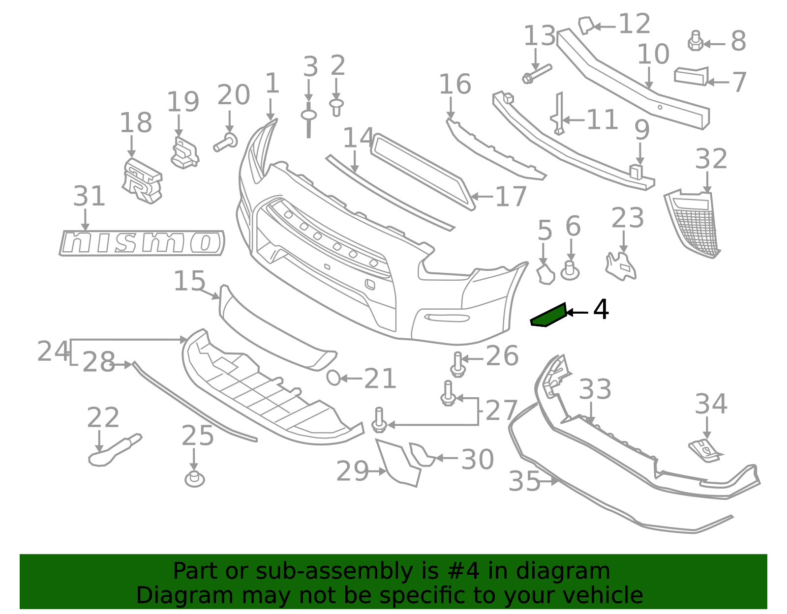 62223-62B0A - Bumper Cover Side Bracket 2015-2020 Nissan GT-R ...