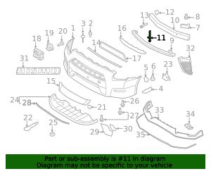 62044-KB51B - Impact Bar Bracket 2011-2024 Nissan GT-R | Nissan ...