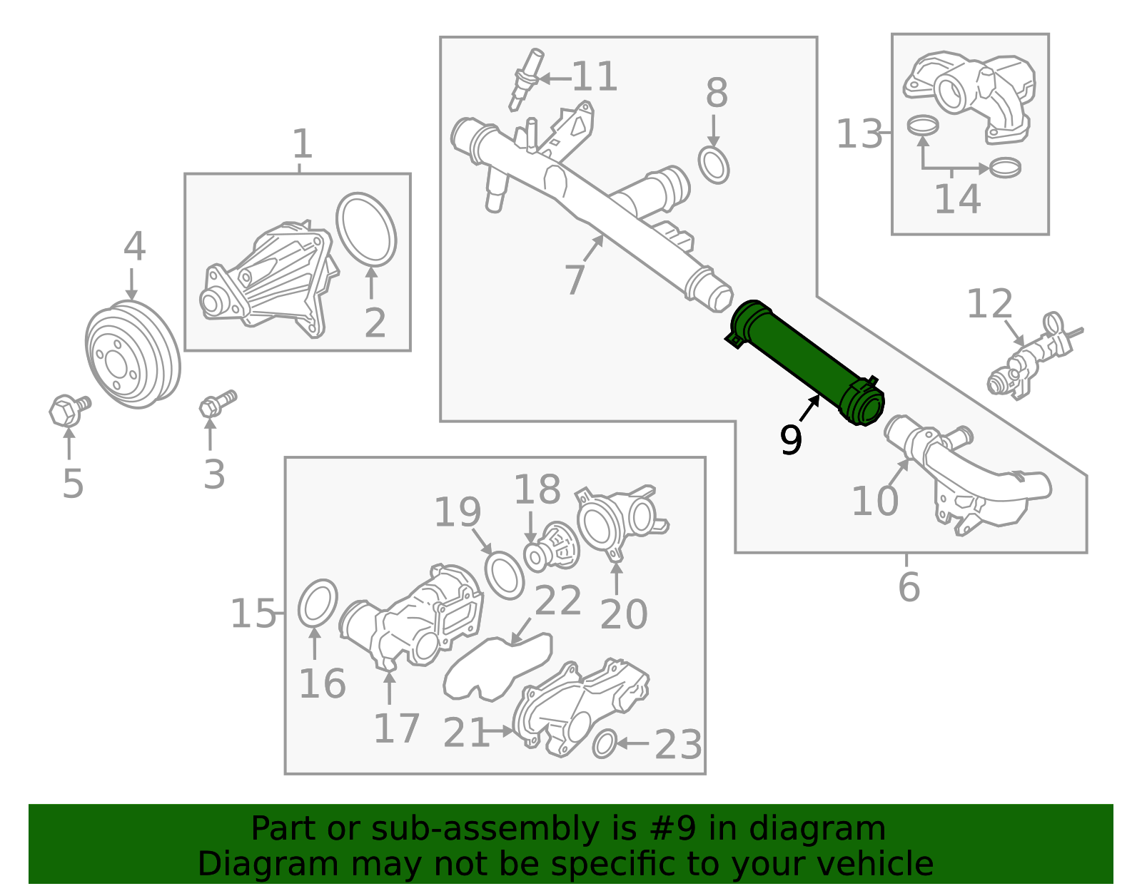 2018-2021 Ford F-150 | Connector Hose | JL3Z-8597-B | Walls' Ford Parts