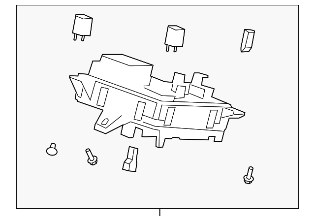 2007-2008 GM Instrument Panel Wiring Harness Junction Block 25855325 ...