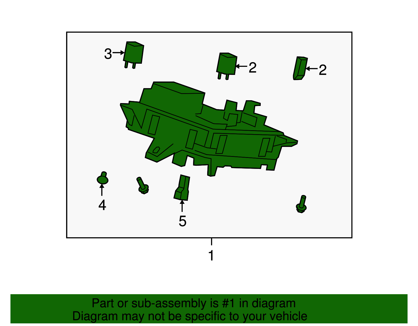 2007-2008 GM Instrument Panel Wiring Harness Junction Block 25855325 ...