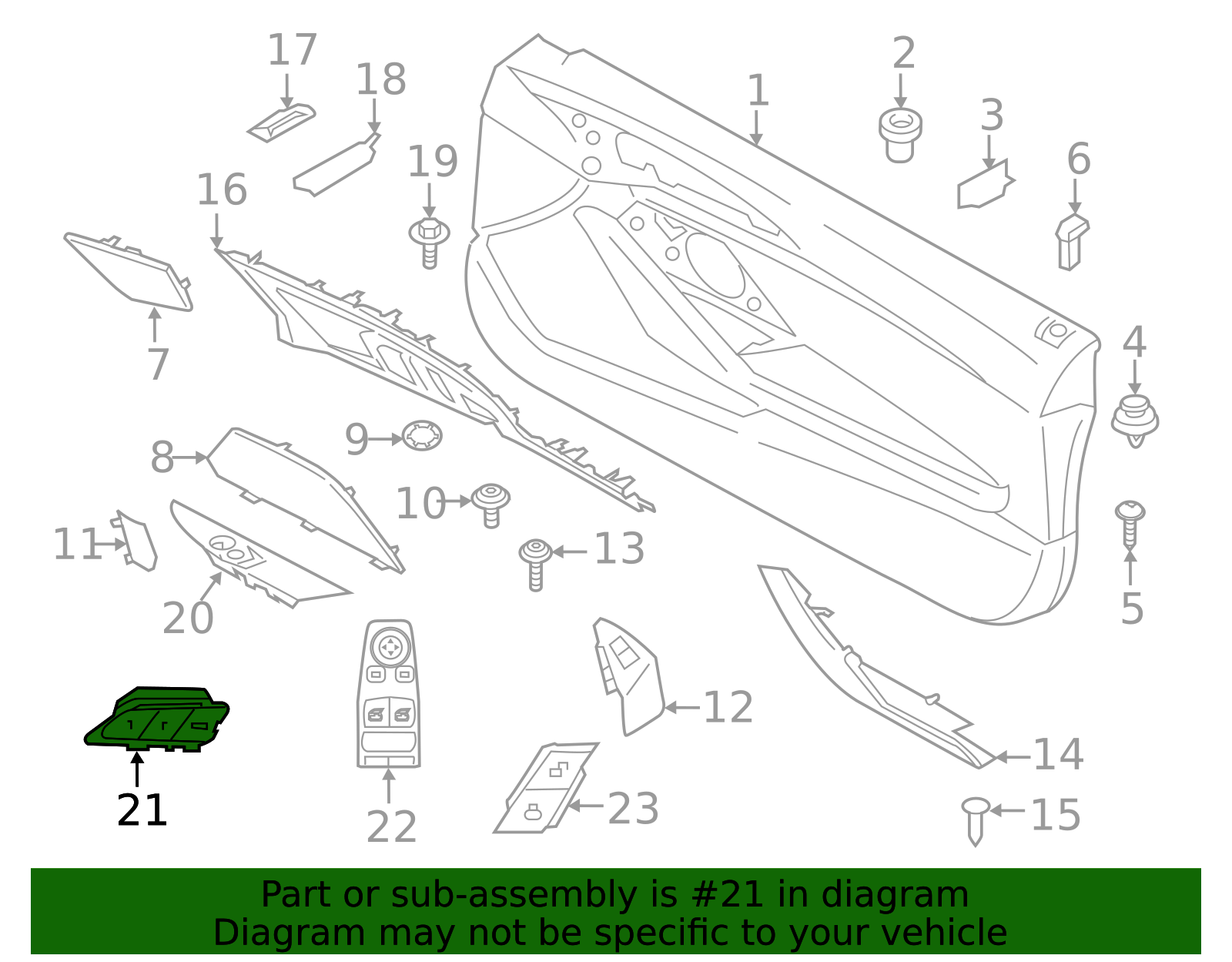 2019-2025 BMW 2020-2024 BMW - Memory Switch 61-31-9-490-317 | BMW Parts ...
