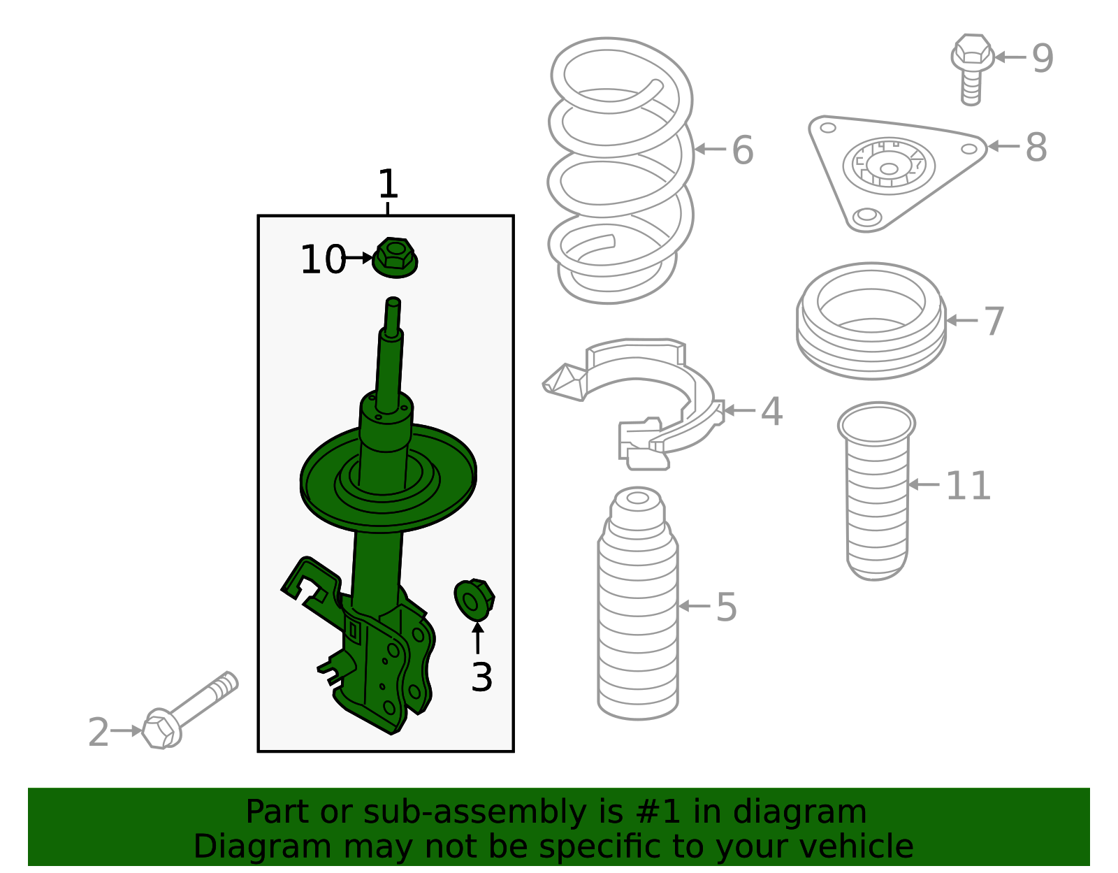 2017-2023 Nissan Value Advantage™ COMPLETE STRUT ASSY WITH SPRING / MT ...