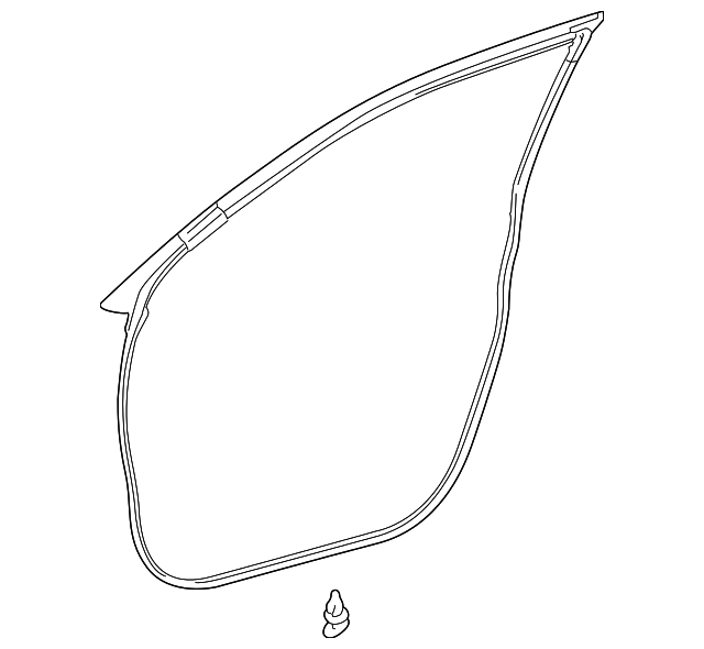 Genuine Toyota Door Weather-Strip part# 67862-0E060 for 2014-2019 ...