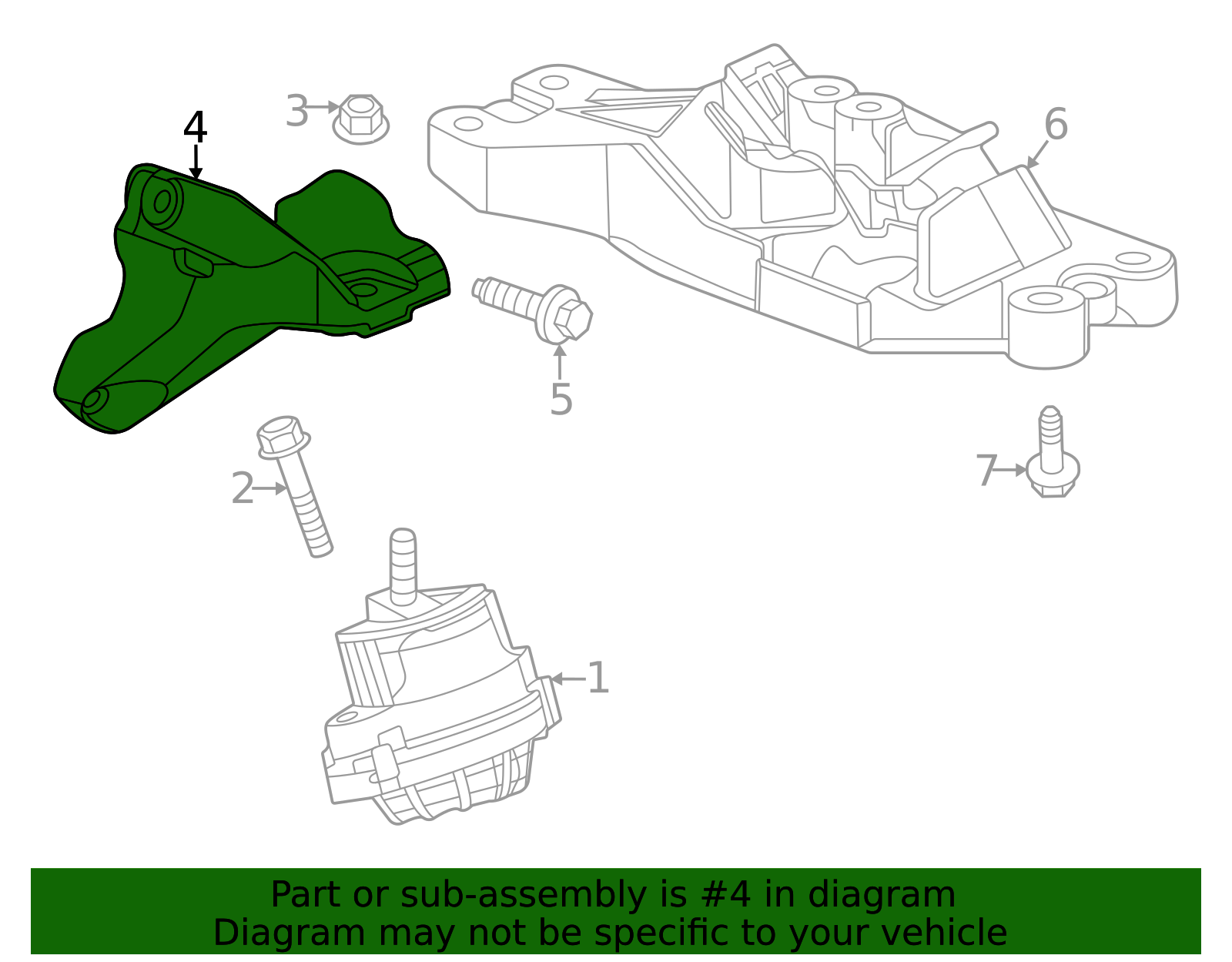 84146179 - 2020-2024 Cadillac CT5 - Engine Mount Bracket | Partners Chevy