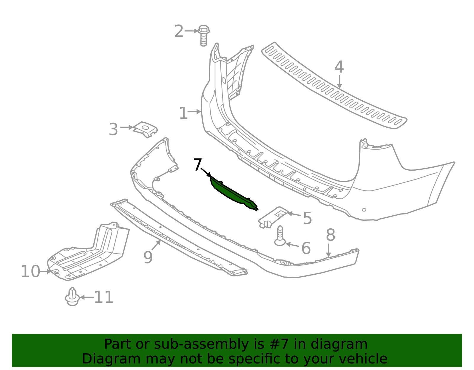 92406-A9200 - Reflector 2015-2018 Kia Sedona | Kia.Parts Store
